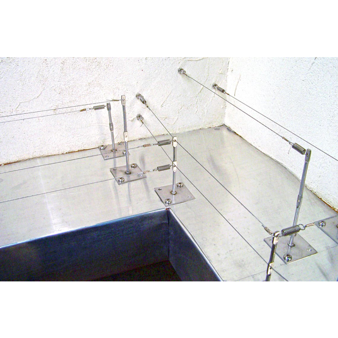 BIM objects - Free download! Nixalite® FliteLine® Post & Wire Bird ...