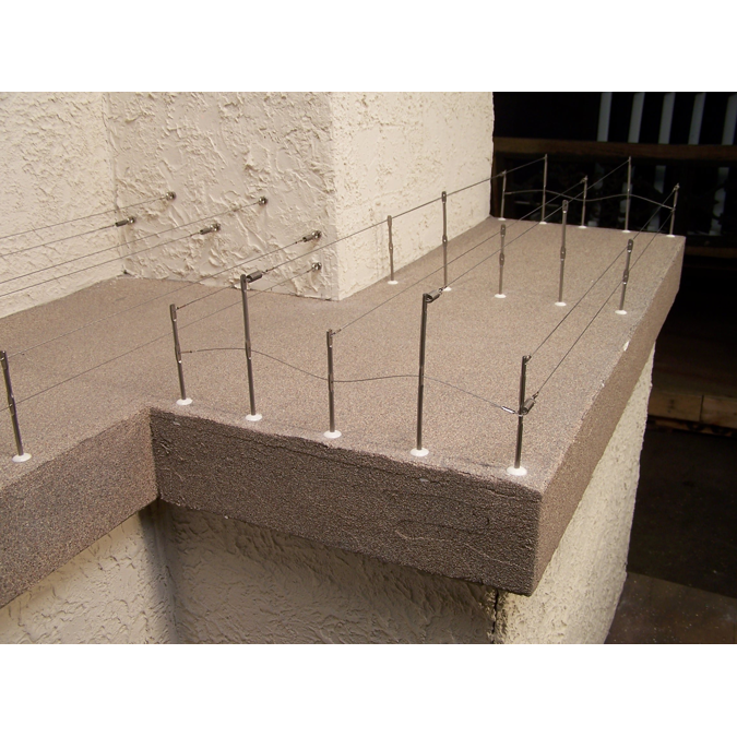 BIM objects - Free download! Nixalite® FliteLine® Post & Wire Bird ...