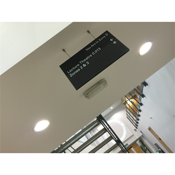 BIM objects - Free download! Wayfinding - Directional Suspended Sign ...