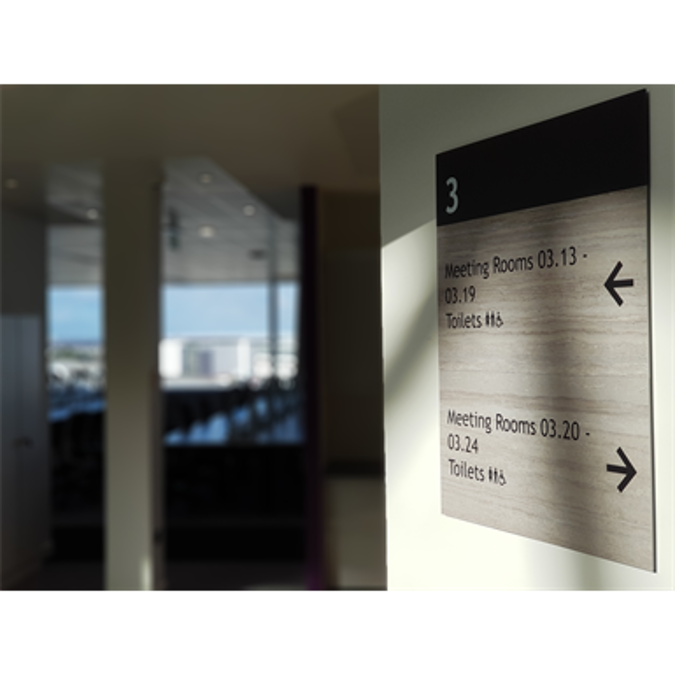 BIM objects - Free download! Wayfinding - Directory Wall Sign | BIMobject