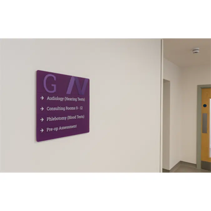 BIM objects - Free download! Wayfinding - Directory Wall Sign | BIMobject