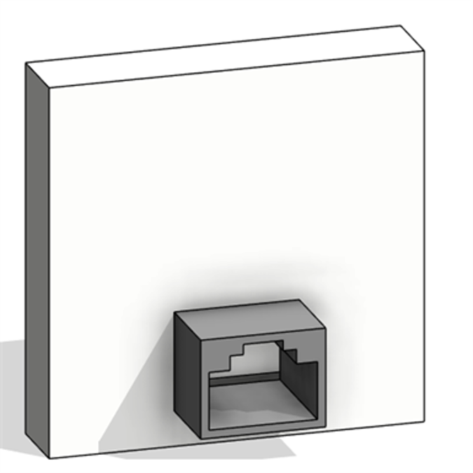 BIM objects - Free download! RU - SE - New Unica - Розетка RJ45 ...