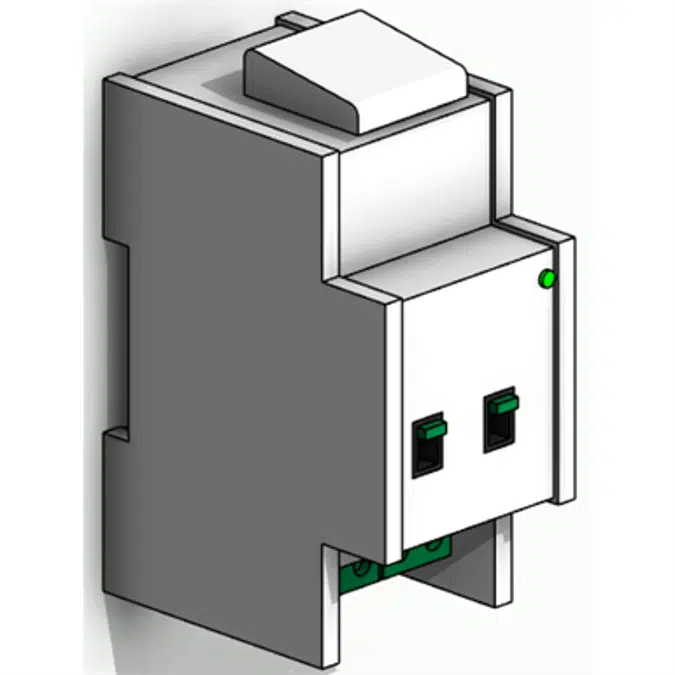 BIM object - ดาวน์โหลดฟรี! KNX - Actuator - Switch - 16 A - Manual mode ...