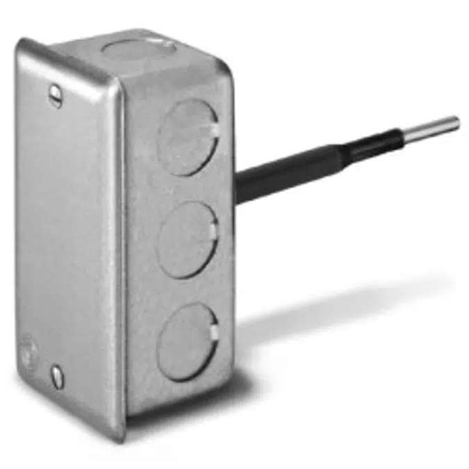BIM objects - Free download! Duct Point Temperature Sensor, 4" Rigid ...
