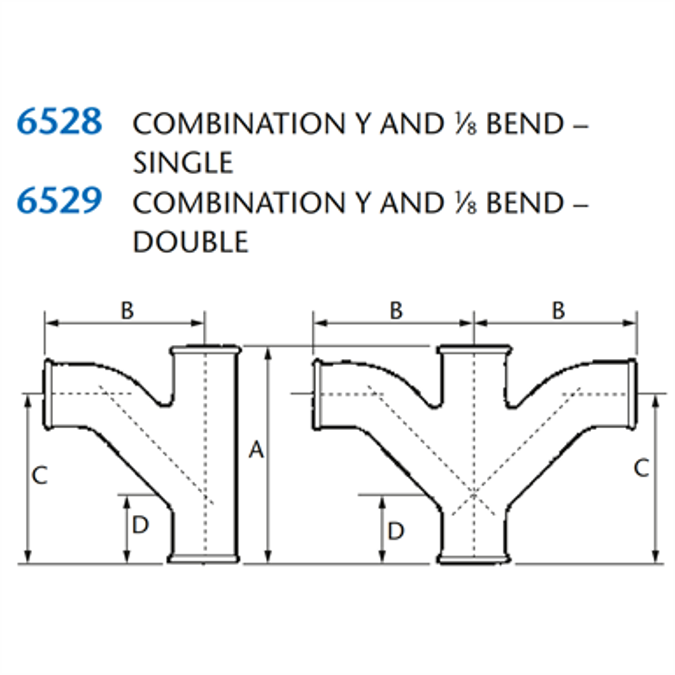 BIM objects - Free download! KIMAX Model 6528 Combination Single Y & 1 ...