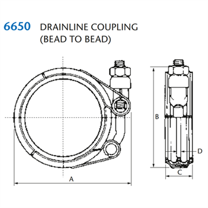 BIM objects - Free download! KIMAX Model 6650 Drainline Bead to Bead ...