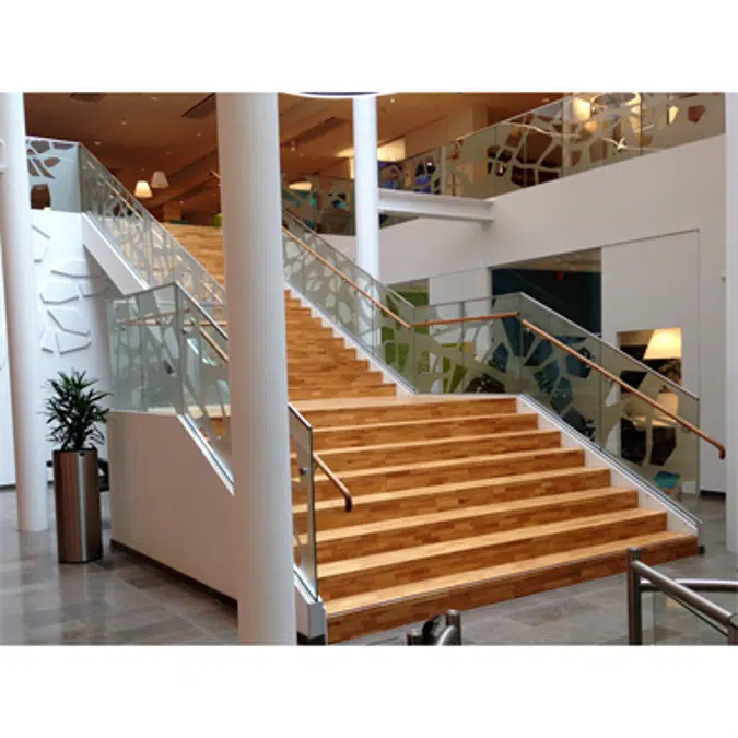 BIM objects - Free download! Nordic Railing Top Mounted Staircase ...
