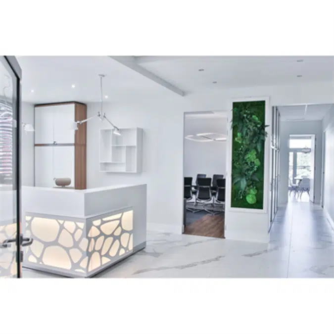 BIM objects - Free download! RECEPTION DESK ORGANIC corner 02 | BIMobject