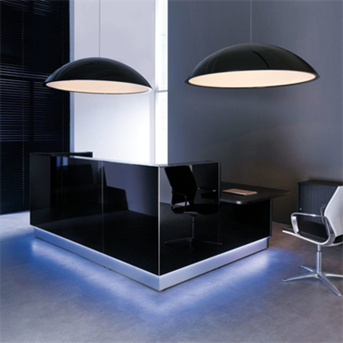 BIM objects - Free download! RECEPTION DESK LINEA corner | BIMobject