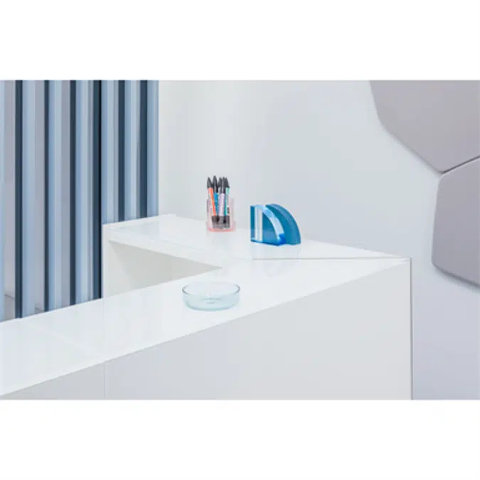 BIM objects - Free download! RECEPTION DESK LINEA corner | BIMobject