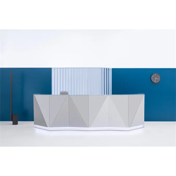 BIM objects - Free download! RECEPTION DESK ALPA straight | BIMobject
