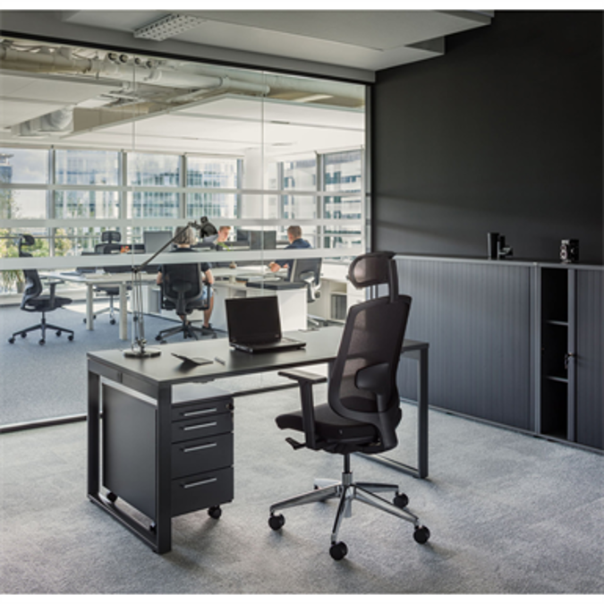 BIM objects - Free download! YAN desk | BIMobject