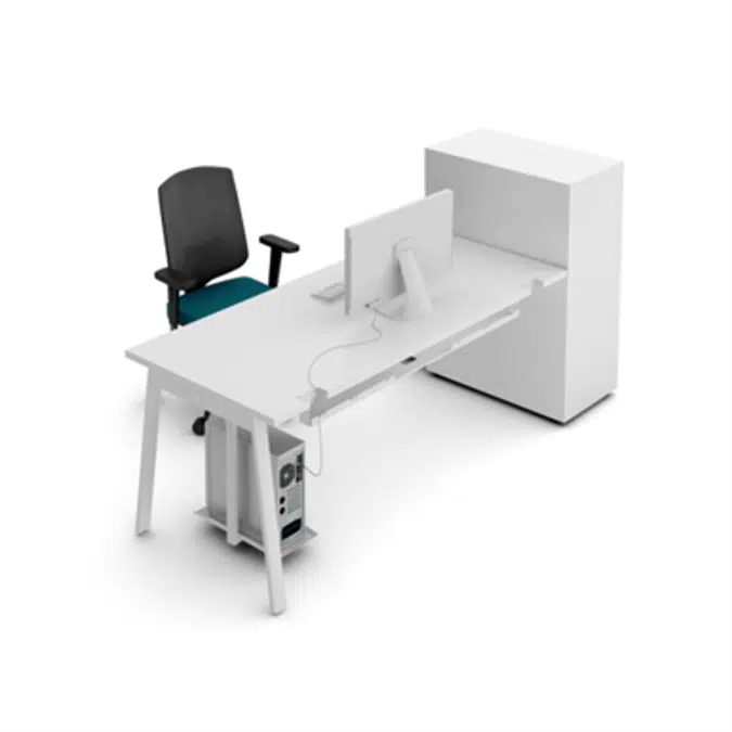 BIM objects - Free download! YAN desk elements for desks pairing ...