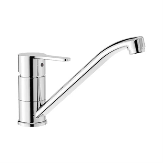 BIM objects - Free download! MIO Sink deck mounted mixer with low ...