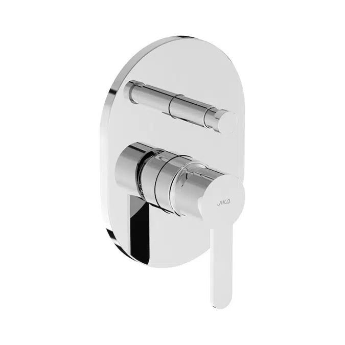BIM objects - Free download! LYRA SMART Bath-shower concealed mixer, with diverter, complete ...