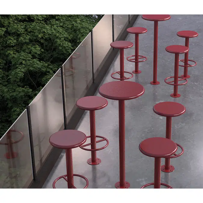 Objetos BIM - ¡Descarga gratis! Sydhavn Bar Stool | BIMobject