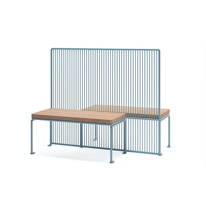 BIM objects - Free download! Østerbro Double Sided Bench | BIMobject