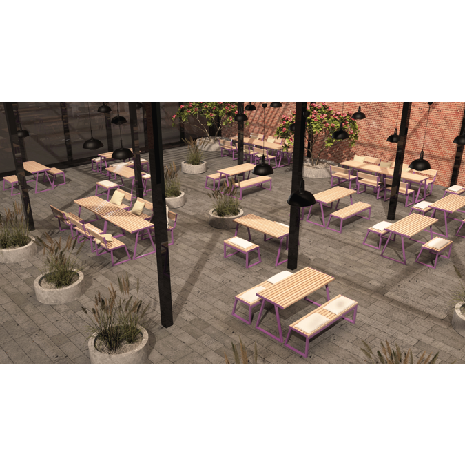 BIM objects - Free download! Amager Outdoor Table 150 cm | BIMobject