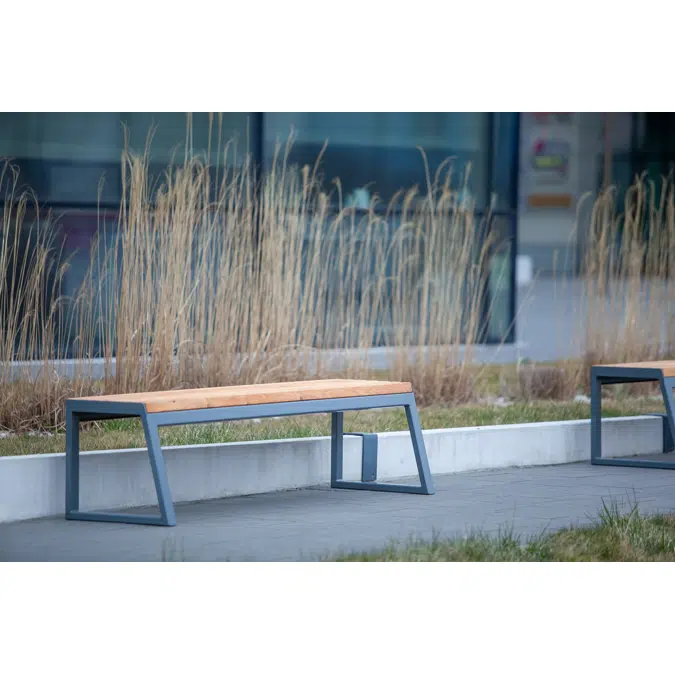 Objetos BIM - ¡Descarga gratis! Amager 4-Person Backless Bench | BIMobject
