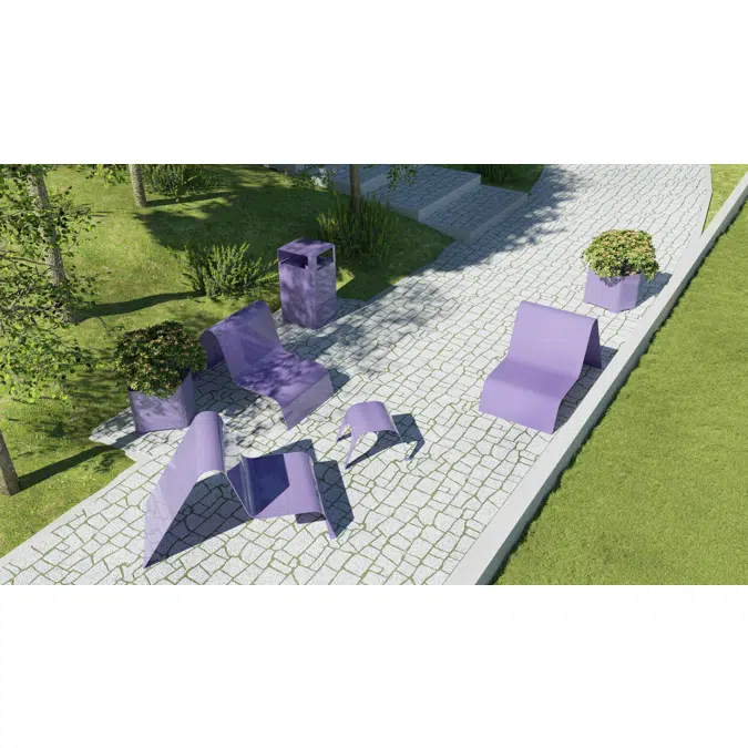 BIM objects - Free download! Ørestad Outdoor Lounge Table | BIMobject