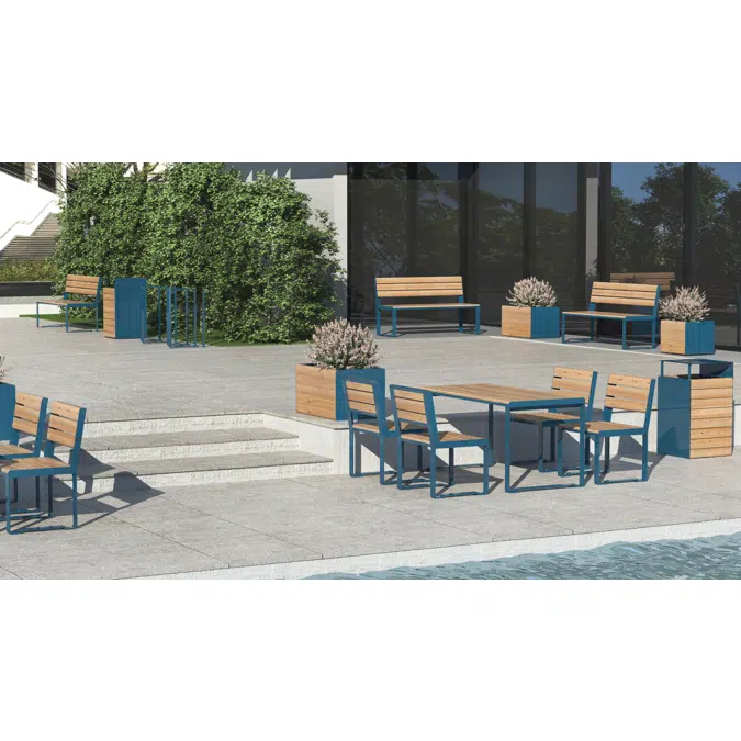 BIM objects - Free download! Frederiksberg Outdoor Table 150 cm | BIMobject