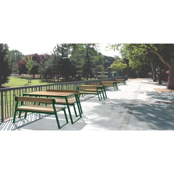 BIM objects - Free download! Nørrebro Outdoor Table 150 cm | BIMobject