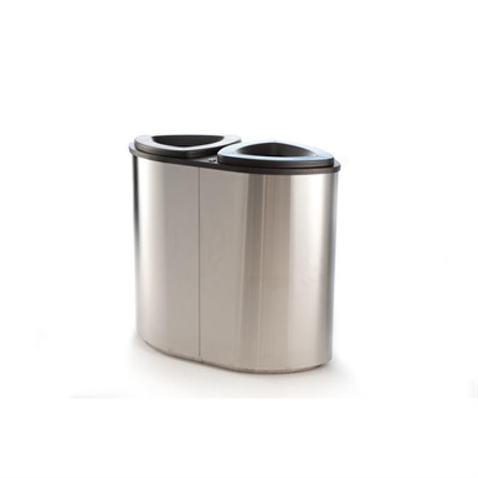 BIM objects - Free download! Bermuda Double, litter bin, recycling, 2 ...