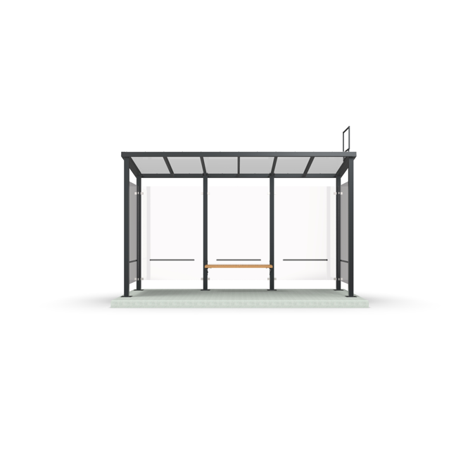 BIM objects - Free download! ViVa Akva bus shelter | BIMobject
