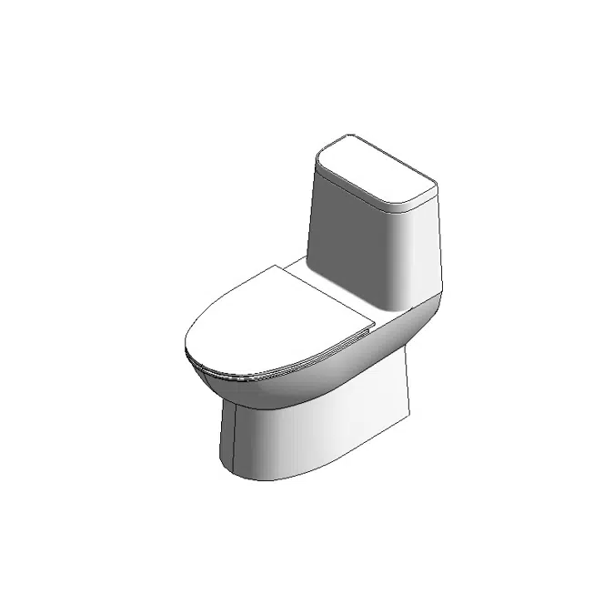 BIM objects - Free download! American Standard Toilets One-piece Neo ...
