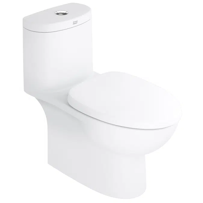BIM objects - Free download! American Standard One-piece Toilet New ...