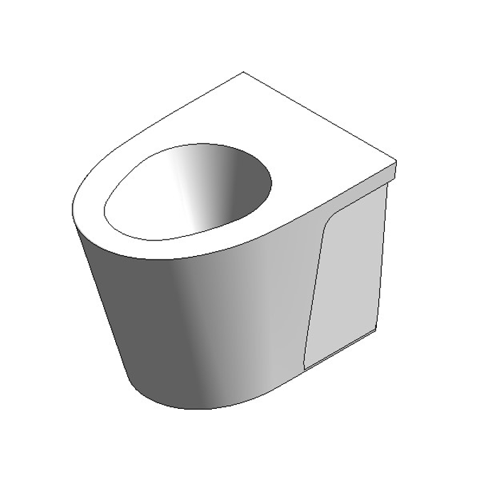 Objetos BIM - Download gratuito! American Standard Back to Wall Toilet ...