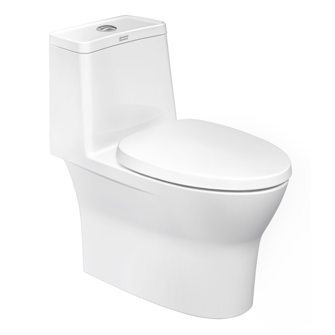 BIM objects - Free download! American Standard One-piece Toilet Flexio One Piece 3/4.2L WT ...