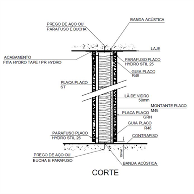 BIM objects - Free download! HYDRO Wall 73-48-400-ST12,5+GRH12,5-BR ...