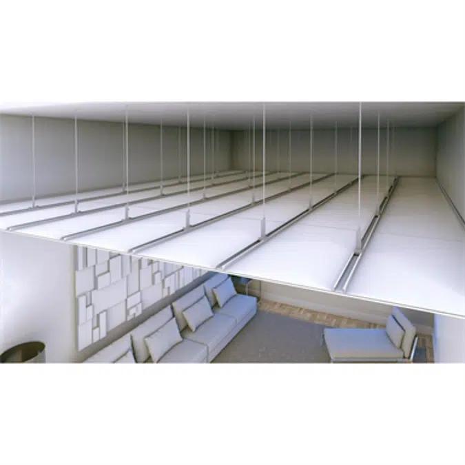 BIM objects - Free download! F530 Continuous suspended ceiling 400 ...