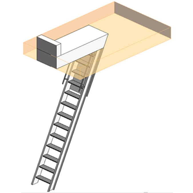BIM objects - Free download! Automatic Super Simplex Folding Stairway ...