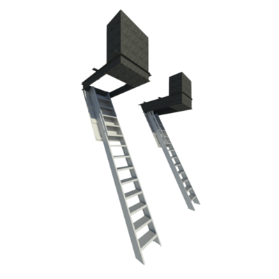 BIM objects - Free download! Super Simplex Disappearing Stair | BIMobject