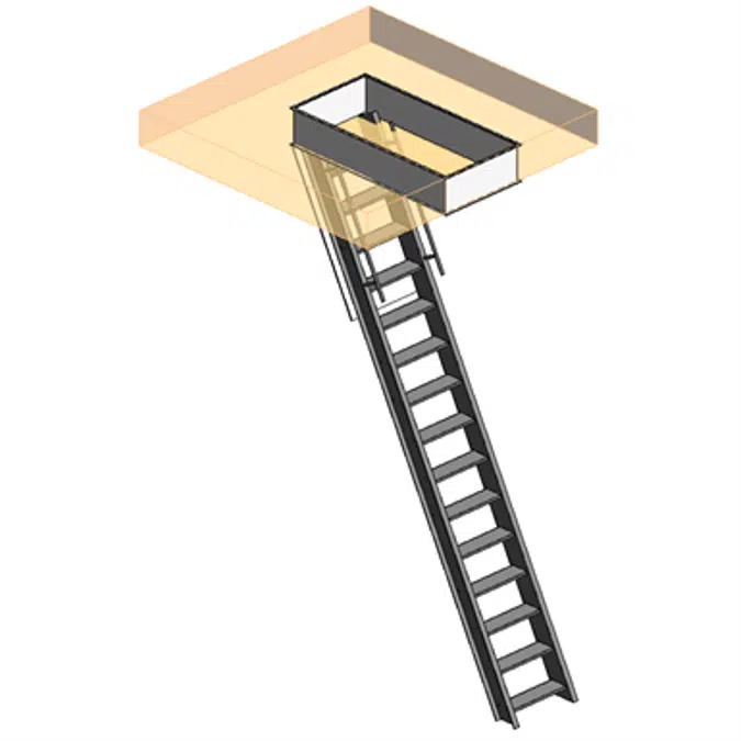 BIM objects - Free download! Super Simplex Disappearing Stairway For ...