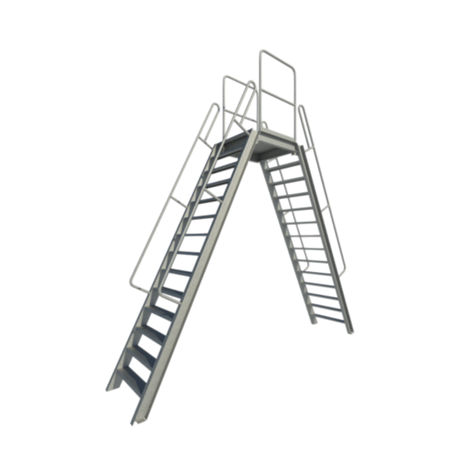 BIM objects - Free download! Aluminum Ships Stairs | BIMobject
