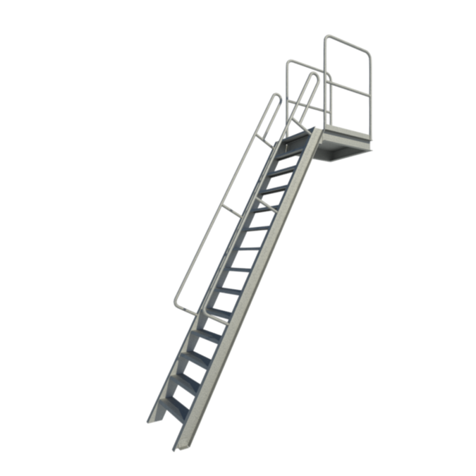 Objetos BIM - ¡Descarga gratis! Aluminum Ships Stairs | BIMobject