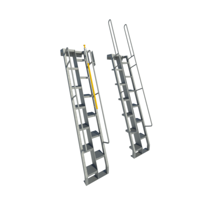 BIM objects - Free download! Alternating Tread Stairs | BIMobject