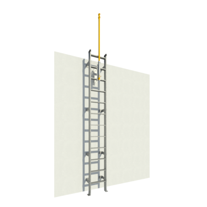 BIM objects - Free download! Heavy Duty Fixed Aluminum Wall Ladders ...