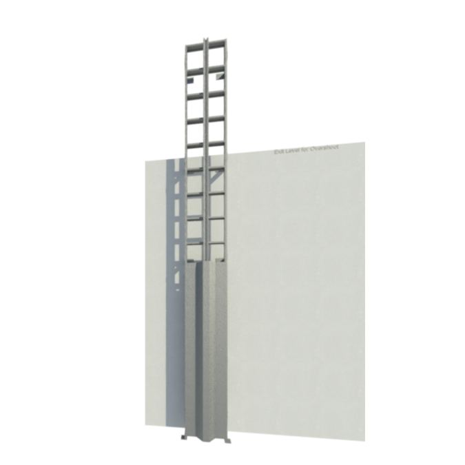BIM objects - Free download! Heavy Duty Fixed Aluminum Wall Ladders ...