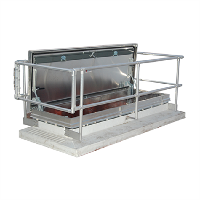 BIM objects - Free download! Aluminum Guardrail System - Hatch Curb ...