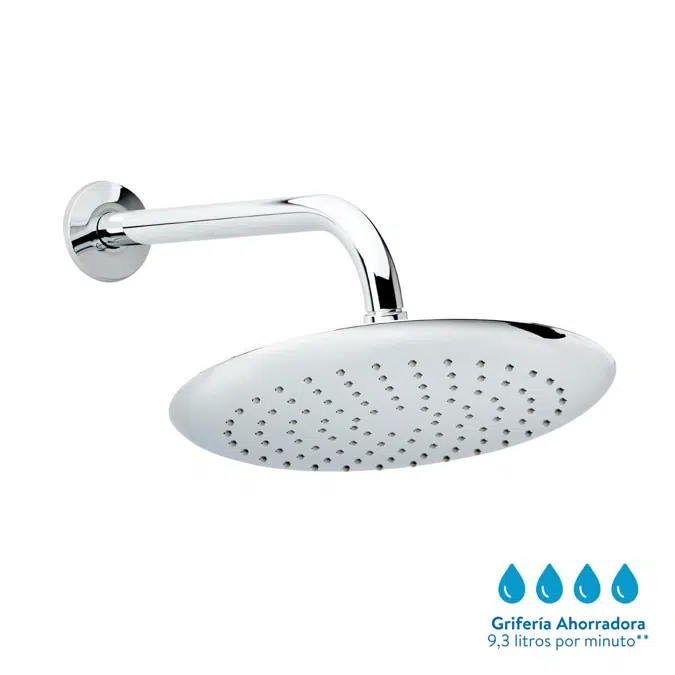 Objetos BIM - ¡Descarga gratis! Regadera con Brazo Liquid | BIMobject