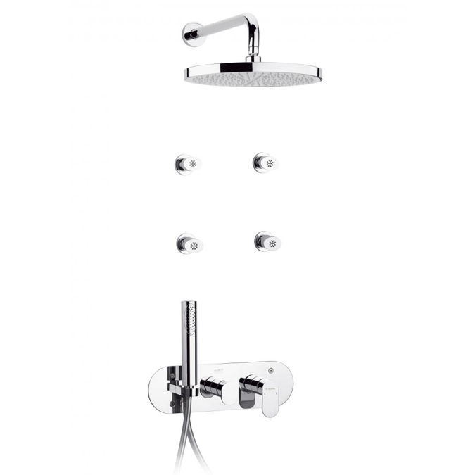 BIM objects - Free download! Embedded shower mixer kit with ...