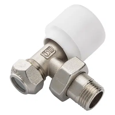 BIM objects - Free download! Angle ball valve with nozzle for ...