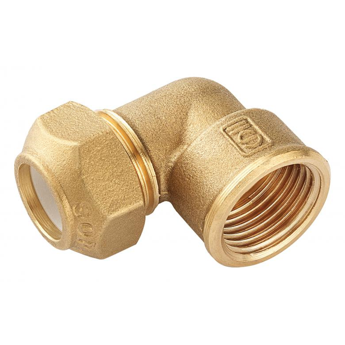 BIM objects - Free download! Female elbow coupling with PTFE ring ...