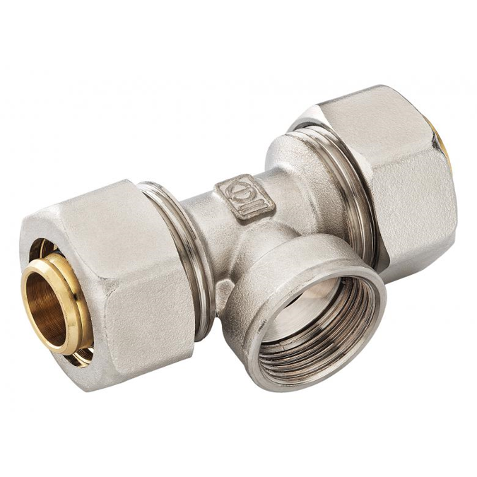 BIM objects - Free download! Female screw TEE | BIMobject