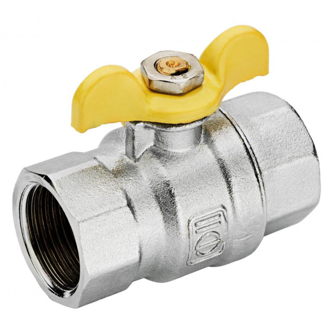 BIM objects - Free download! FF gas ball valve with butterfly handle ...