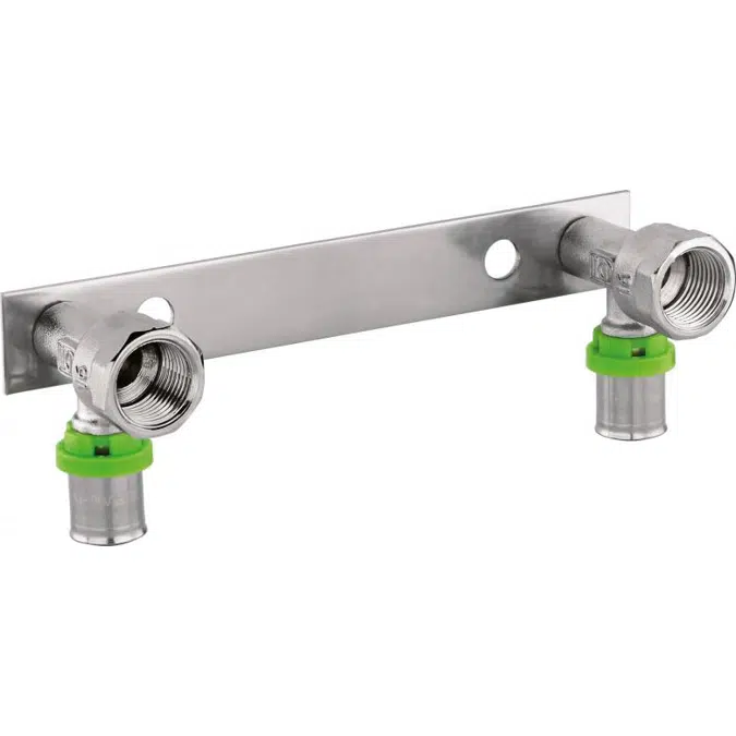 BIM objects - Free download! Female double wallplate elbow | BIMobject